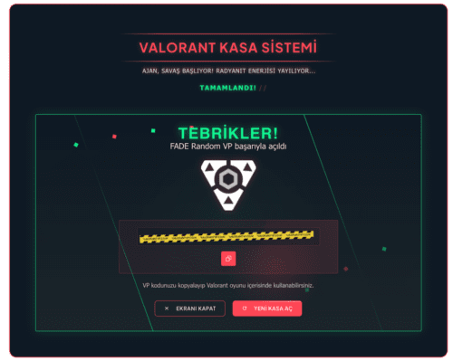 Valorant Random VP Satın Al - ValorantVP.com
